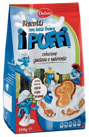 Frollini con latte fresco i PUFFI (FR)